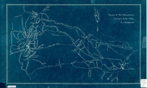 Amazon.com: INFINITE PHOTOGRAPHS 1916 Map Trails of Mt. Monadnock ...