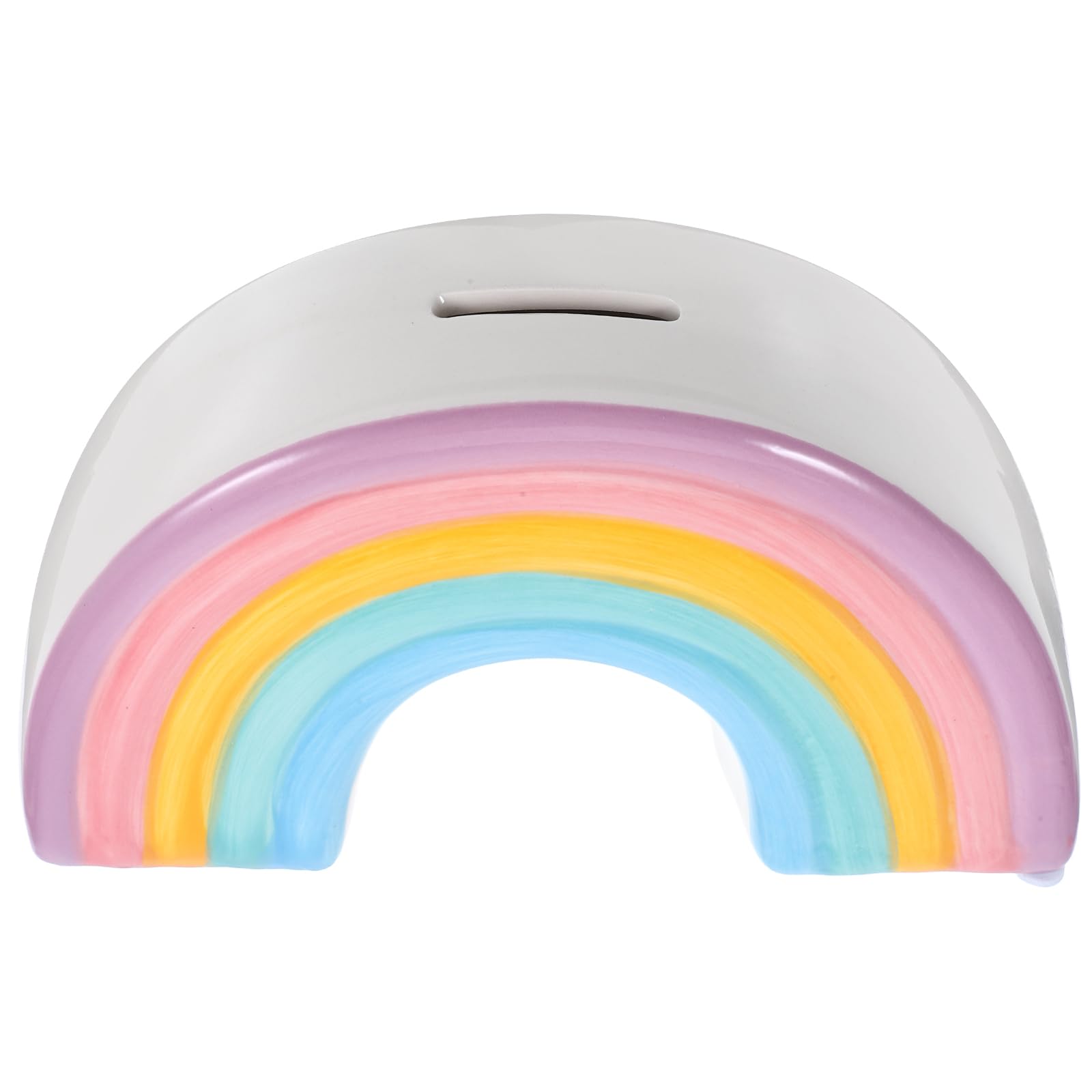 Amazon.com : IMIKEYA Piggy Bank: Rainbow Design Ceramic Piggy Bank ...