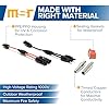 Amazon.com: MST Pack of 2 Solar Y Branch Connectors - IP68 Waterproof ...