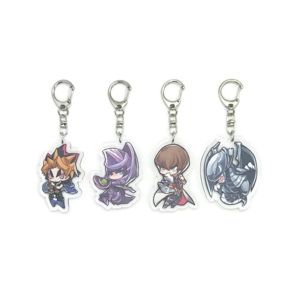 Amazon.com: EBTY DREAMS Inc. - Set of 4 Yu Gi Oh Acrylic Keychain Yami ...