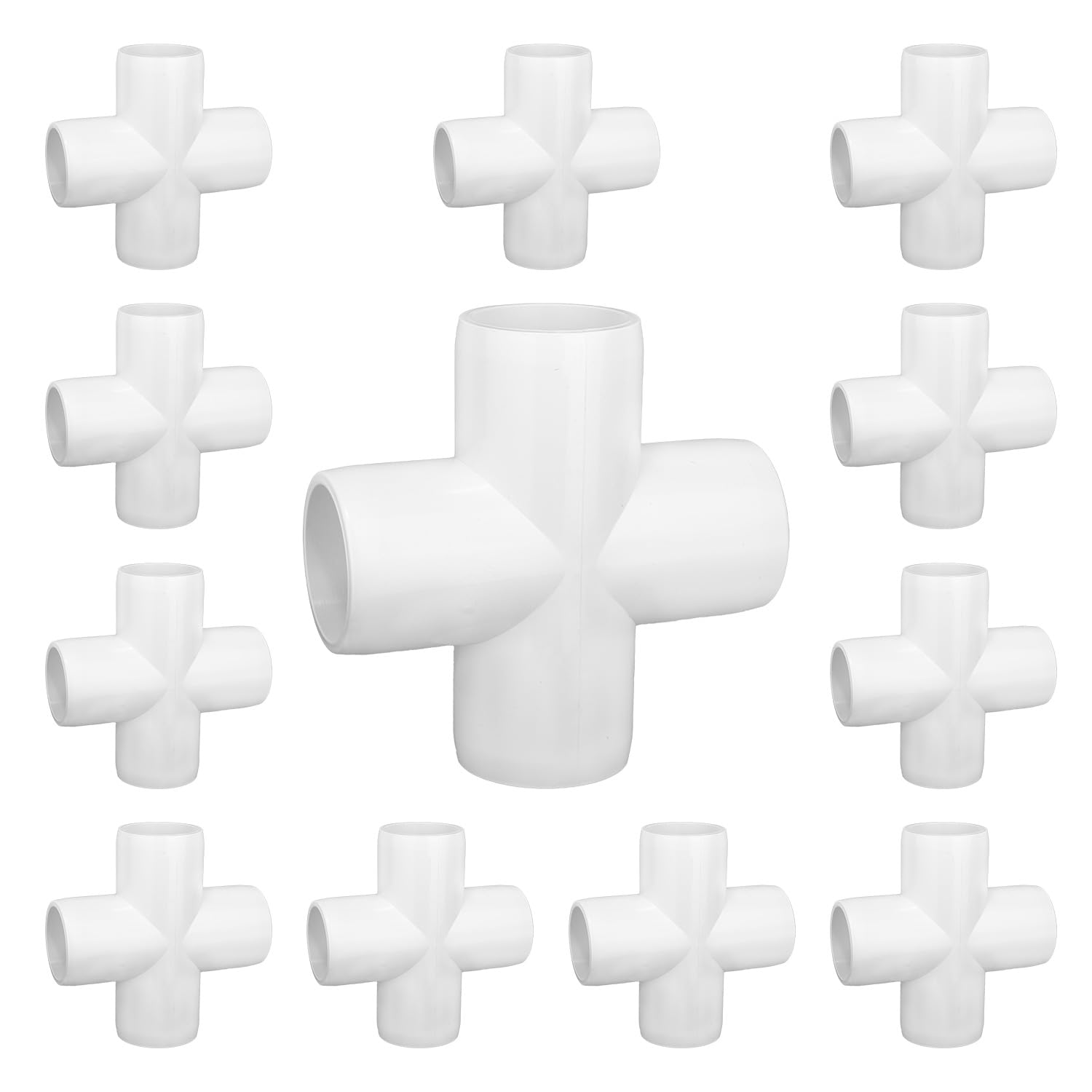 Amazon.com: 12 Pack 1" Cross PVC Fitting Connector, 4-Way Cross ...