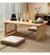 Amazon.com: Japanese Floor Table Foldable Solid Wood Japanese Folding ...
