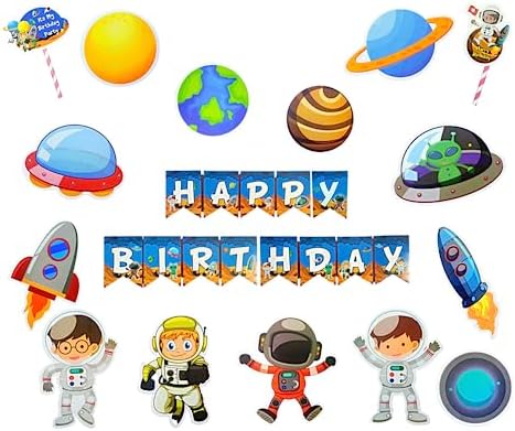 Party Propz Space Theme Birthday Decoration - 12 Pcs, Swirls For ...