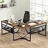 Amazon.com: Tribesigns 3 Piece K-Frame L-Shaped Desk with Bookshelf ...