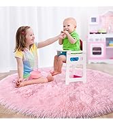 Amazon.com: ST. BRIDGE Soft Shag Rug for Girls Bedroom, Fluffy Bedroom ...