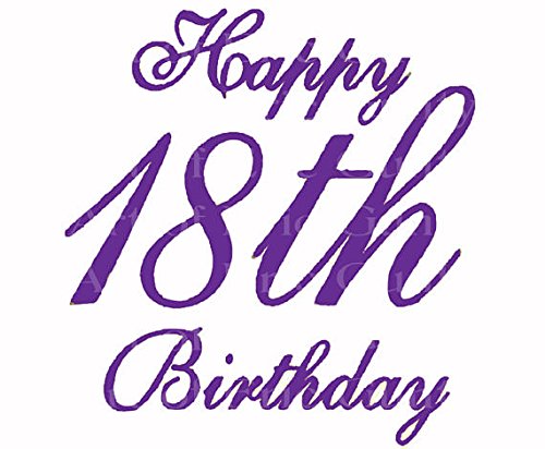 Happy 18th Birthday Lettering Printables