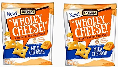 Amazon.com : Snyder's Wholey Cheese! Crispy Baked Cheese Crackers 14 OZ ...