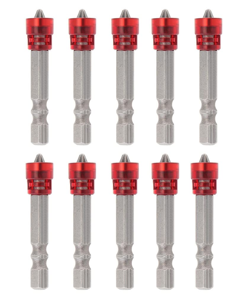 Saipor 10pcs PH2 Magnetic Phillips Screwdriver Bit 1/4 Inch Hex Shank ...