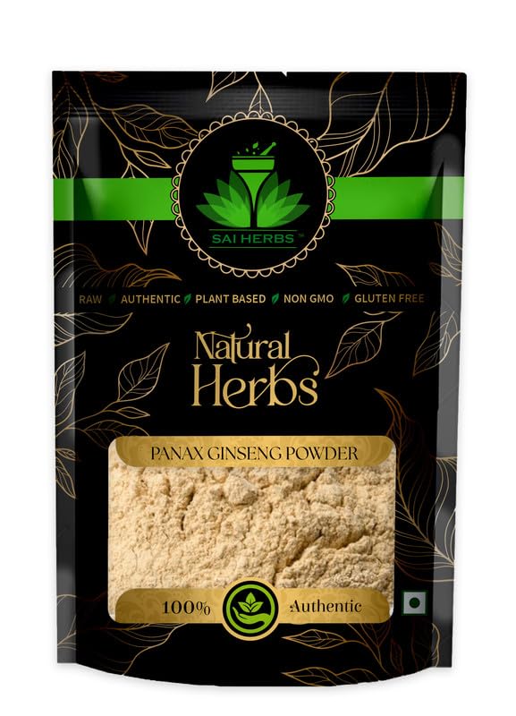 SAI HERBS Eleuthero Root Powder - Panax Ginseng Powder - Pure & Natural ...