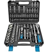 WinHolder Ratchet Wrench Socket Set DIY Tools, Bits, with Case (172PCS ...