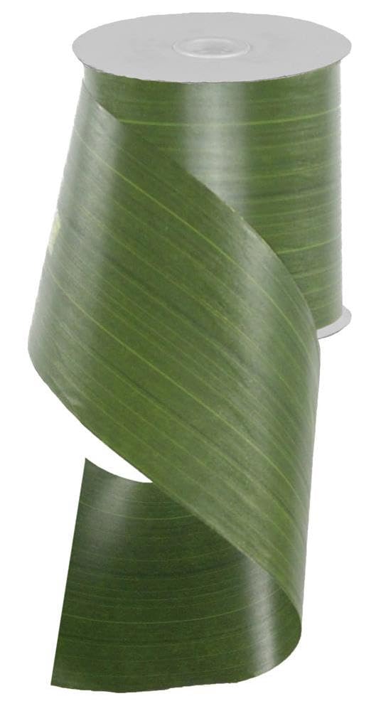 Amazon.com: Variegated Moss Green Leaf Ribbon - 4 1/4" x 50 Yards, Ti ...