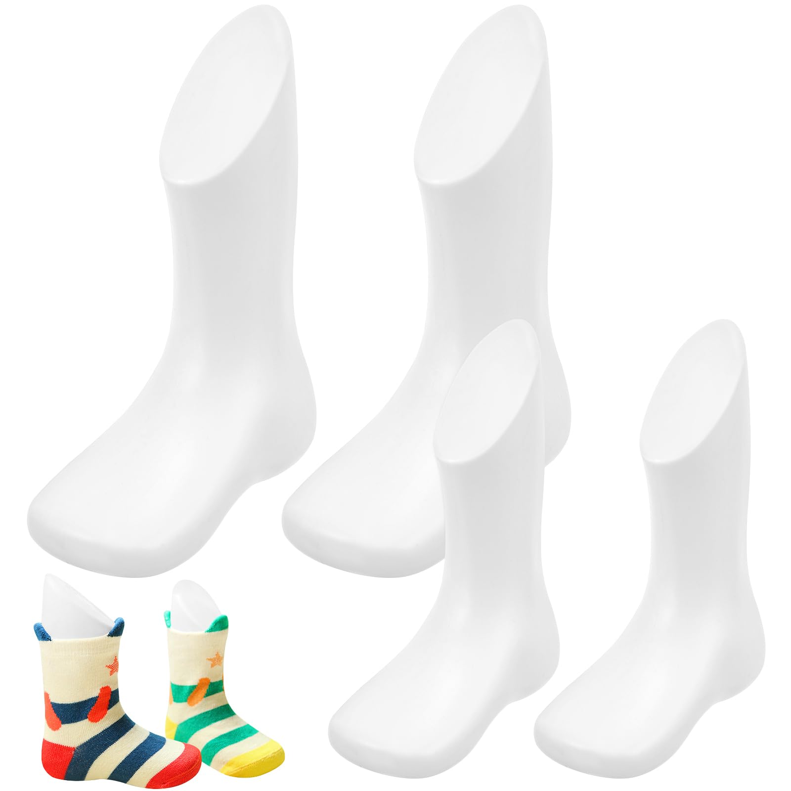 Amazon.com: Fake Feet Model 4 Pcs Baby Feet Mannequin Kids Foot Model ...