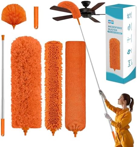 Amazon.com: Cobweb Duster with Extension Pole,Cleaner Outdoor 110 ...