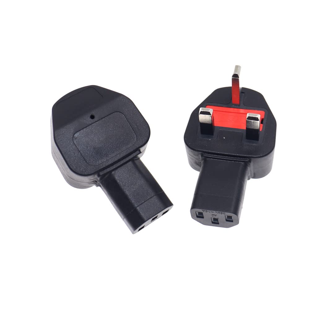 UK to IEC320 C13 Power Adapter, British BS1363 Male to IEC320 C13 ...