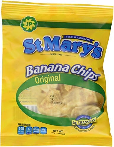 Amazon.com: St Mary's Banana Chips (Original with Sea Salt) - 6-PACK ...