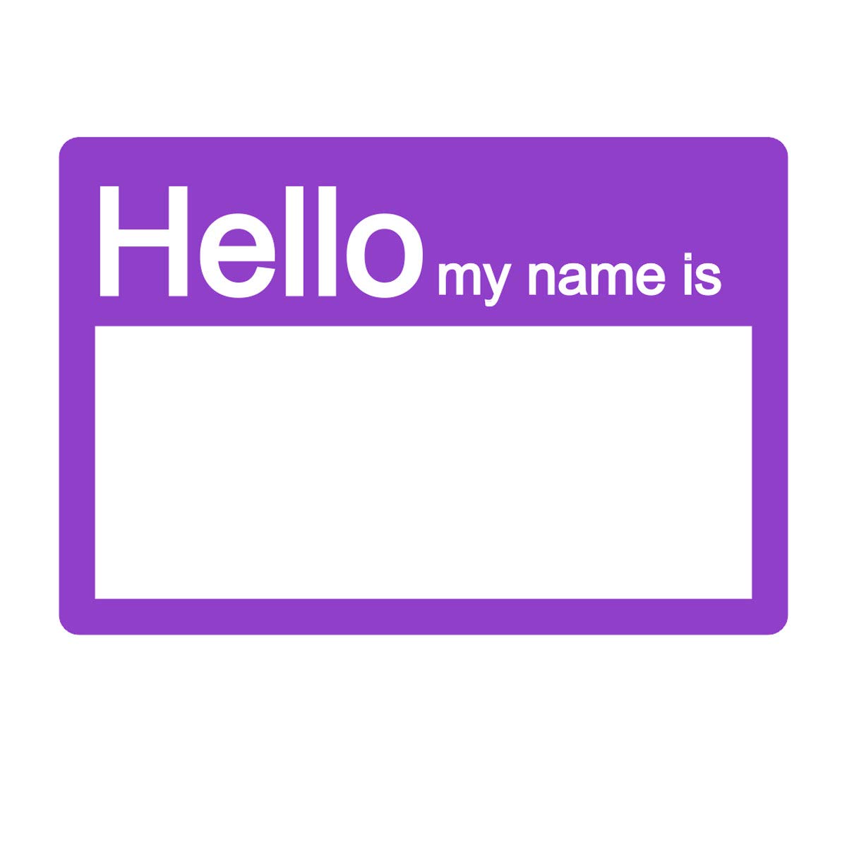 Buy SMAR 2 X 3 inch Hello My Name is Stickers Name Tag Labels Kids My ...