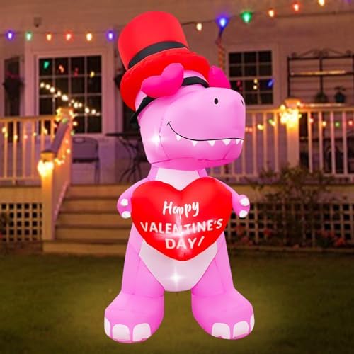 Amazon.com: SEASONBLOW 4 FT Valentines Day Inflatables Outdoor ...