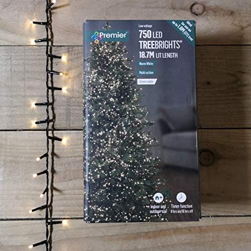 Premier Decorations - 1500 Multi Action TreeBrights LED Lights with ...