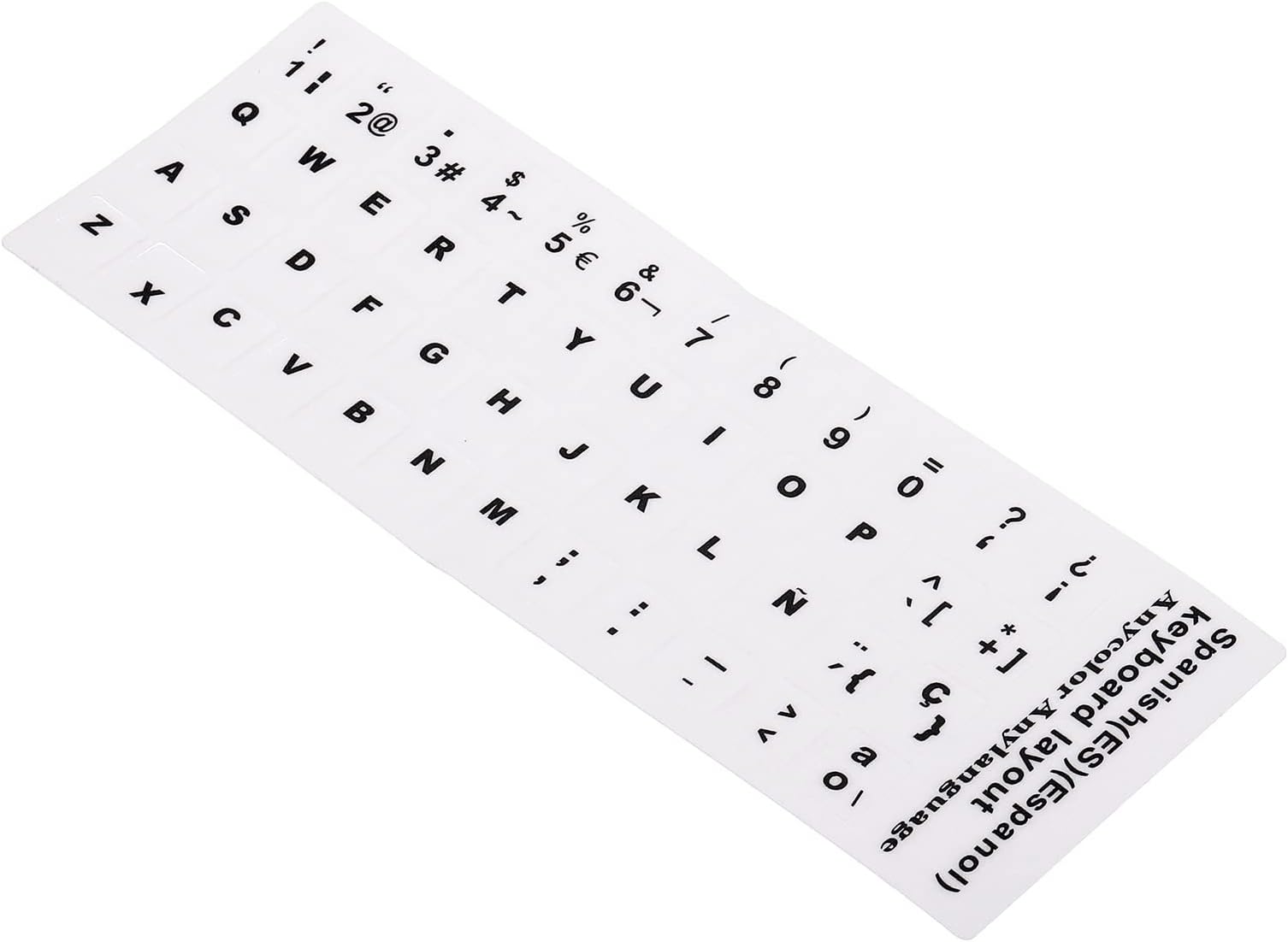 Amazon.com: Spanish Latin American Keyboard Stickers Transparent ...