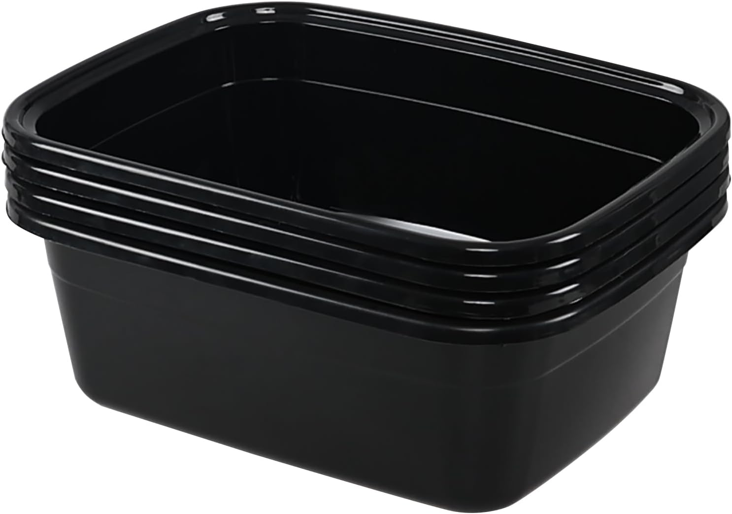 Amazon.com: Wakikini 12 Quart Plastic Wash Basins, Rectangular Plastic ...