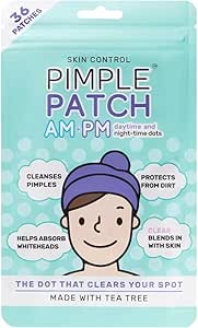 Skin Control Pimple Patch AM and PM Mixed Pack, 36 Acne Patches For Day ...