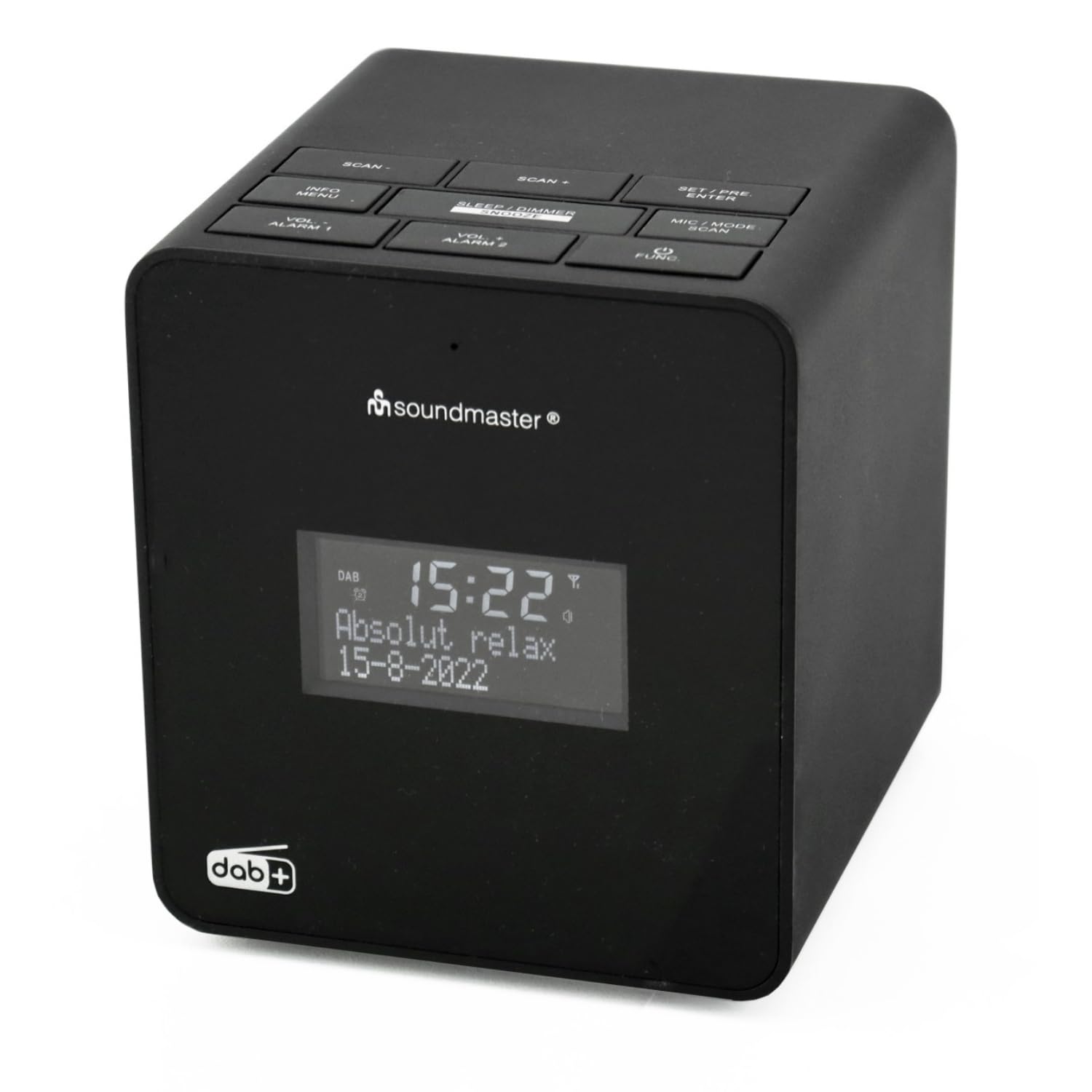 soundmaster UR109SW Clock Radio Alarm Clock DAB+ FM AUX-IN USB Charging ...