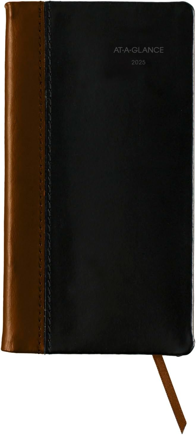 Amazon.com : AT-A-GLANCE 2025 Fine Diary, Weekly & Monthly Diary, 3" x ...