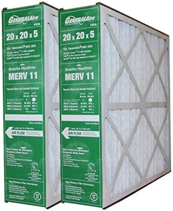 GeneralAire # 4551 for 4501 ReservePro 20x25x5 MERV 11 furnace filter ...