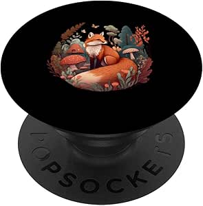 Amazon.com: Cottagecore Aesthetic Floral Cute Red Fox Animal Forestcore ...