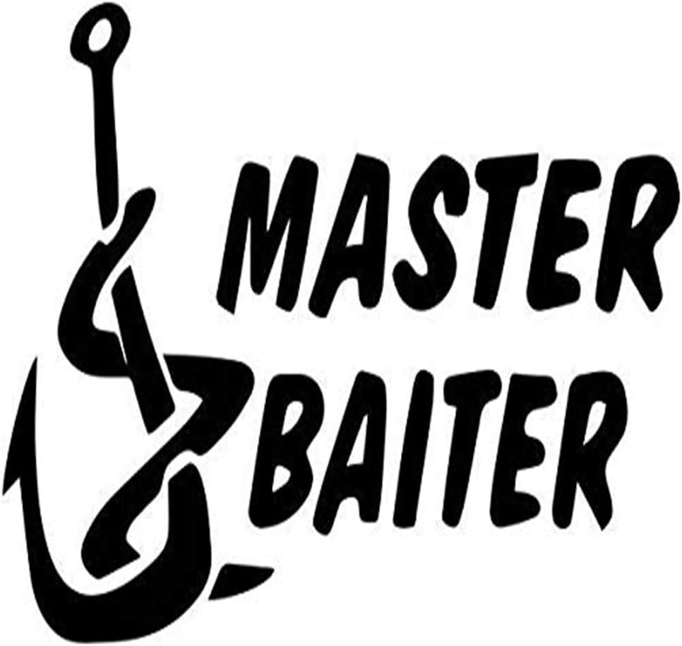 Amazon.com: Master Baiter Fishing Printed Decal Sticker - 5" Sticker ...