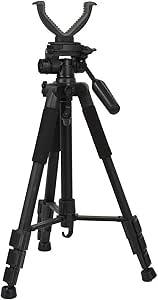 Higoo Rifle Shooting Rest Tripod with V Yoke Bracket V Shaped Gun Rack ...