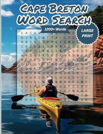 Large Print 1200+ Words Cape Breton Word Search: Petitpas, Michael ...