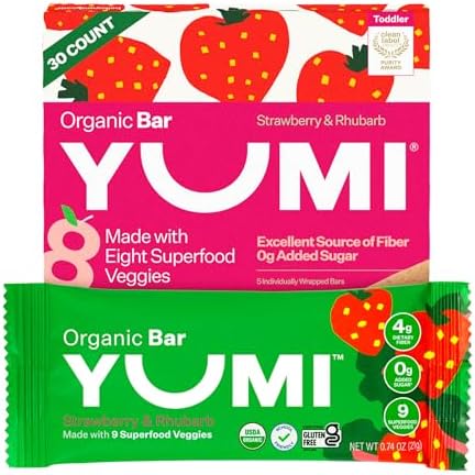 Amazon.com: Yumi Organic Toddler Snacks Bars - Gluten-Free, No Added ...