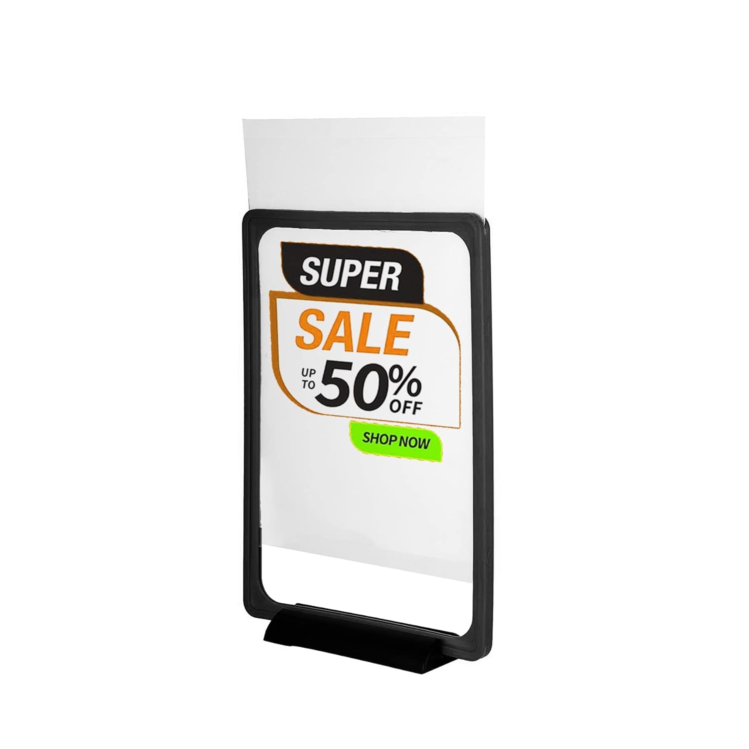 Infomate FRA Frame Pocket A4 Paper Brochures/Sign/Notice Display Table ...