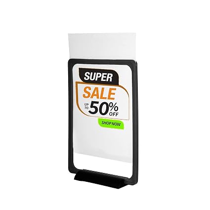 Infomate FRA Frame Pocket A4 Paper Brochures/Sign/Notice Display Table ...