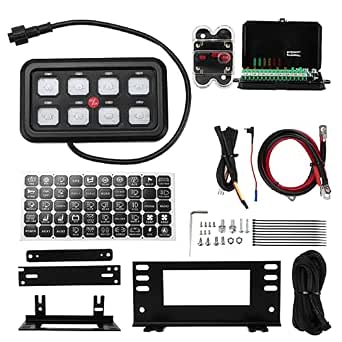 Airshi 8 Gang Switch Panel, Compact IGBT Technology Push Button Panel ...