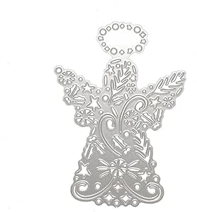 Amazon.com: Silver Angel Cutting Dies 3D Angel with Halo Metal Dies Cut ...