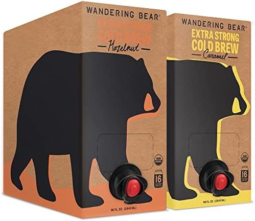 Amazon.com: Wandering Bear Cold Brew Coffee, Hazelnut & Caramel Bundle ...