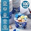 Amazon.com: Nuanchu 100 Pcs Space Party Supplies Galaxy Ice Cream Cups ...