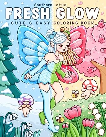 Amazon.com: Fresh Glow: Coloring Book for Adults and Teens with Cute ...