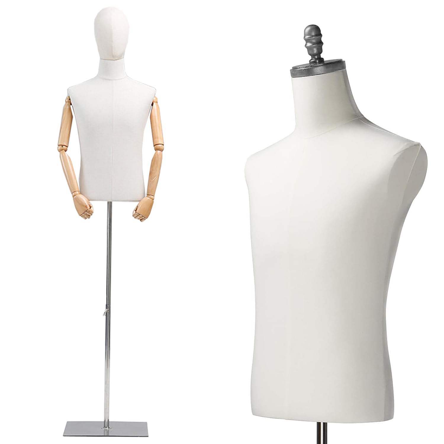 Buy Male Mannequin Torso Body, Male Dress Form with High Quality ABS ...