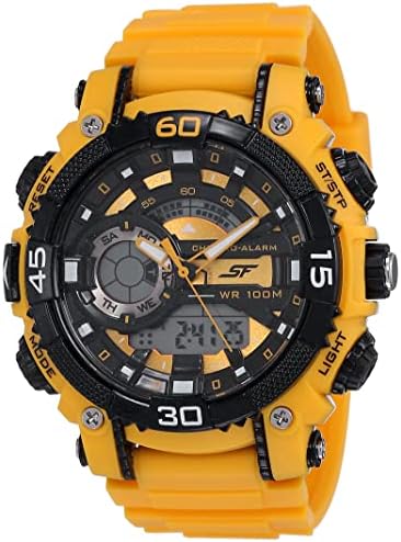 SF New Analog-Digital Black Round Dial Men's Casual Watch-NN77070PP05 ...