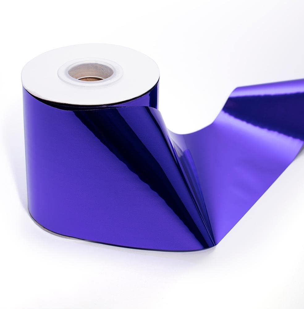 Amazon.com: TCDesignerProducts Purple Shiny Metallic Streamer Roll, 4 ...