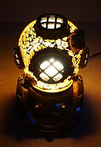 Amazon.com: Crackle Glass Scuba Diver'S Helmet Diving Helmet Lamp Light ...