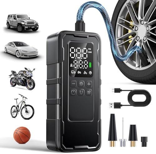 Amazon.com: Tire Inflator Portable Air Compressor, 150 PSI Cordless Air ...