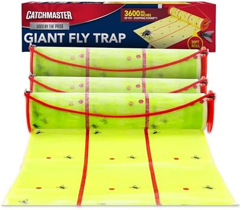 Amazon.com : Catchmaster Giant Fly Glue Trap 3-Pack 30 Feet Each ...