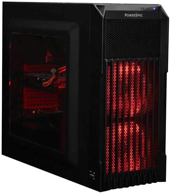 Powerspec G502 AMD Ryzen 5 3.2 GHz Six (6) Core Gaming PC 16GB DDR4 GTX ...