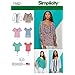 Amazon.com: Simplicity Pattern 1162 Misses' Blouse with Sleeve, Length ...
