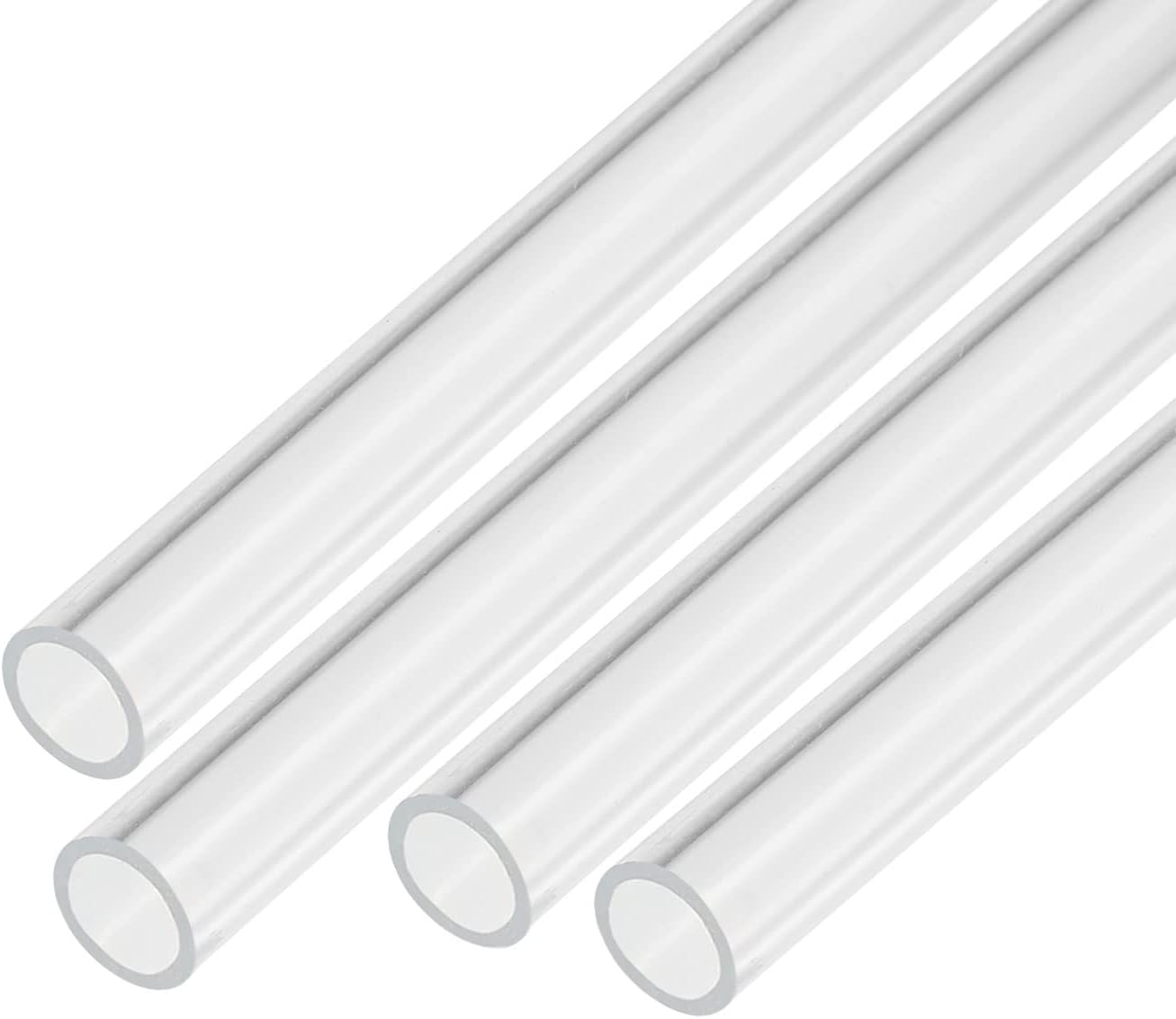 Amazon | uxcell アクリルパイプ 透明 硬質丸管 ランプとランタン用 水冷システム用 内径12mm 外径16mm 全長15cm ...