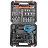 IZOM 12v Cordless Drill Set(Set of 38 in Blow Mould Case,Blue) : Amazon ...